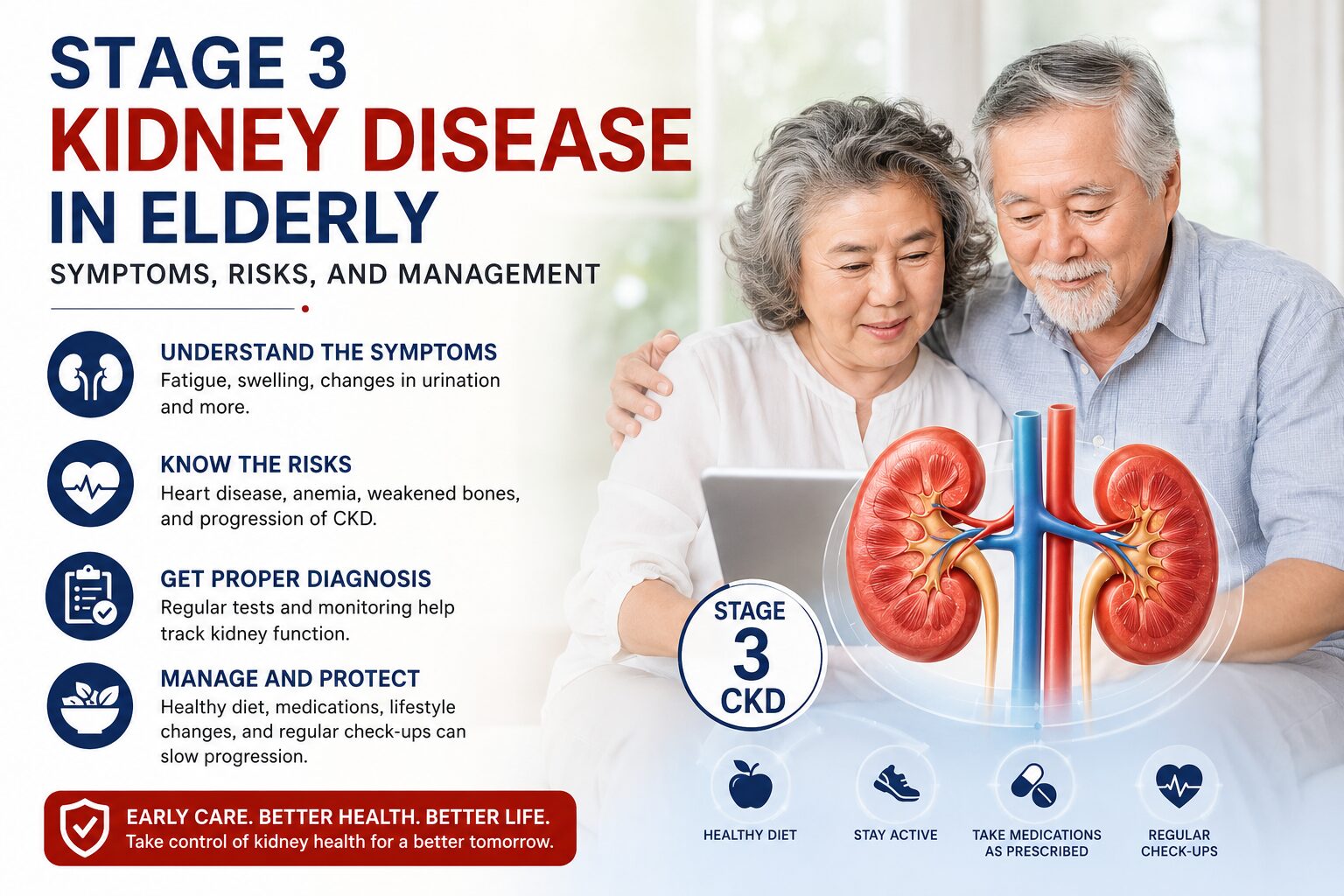 Stage 3 Kidney Disease in Elderly: Symptoms, Risks, and Management ...