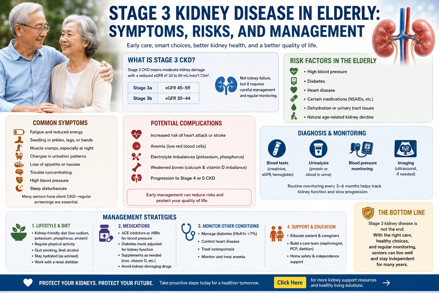 Stage 3 Kidney Disease in Elderly: Symptoms, Risks, and Management ...